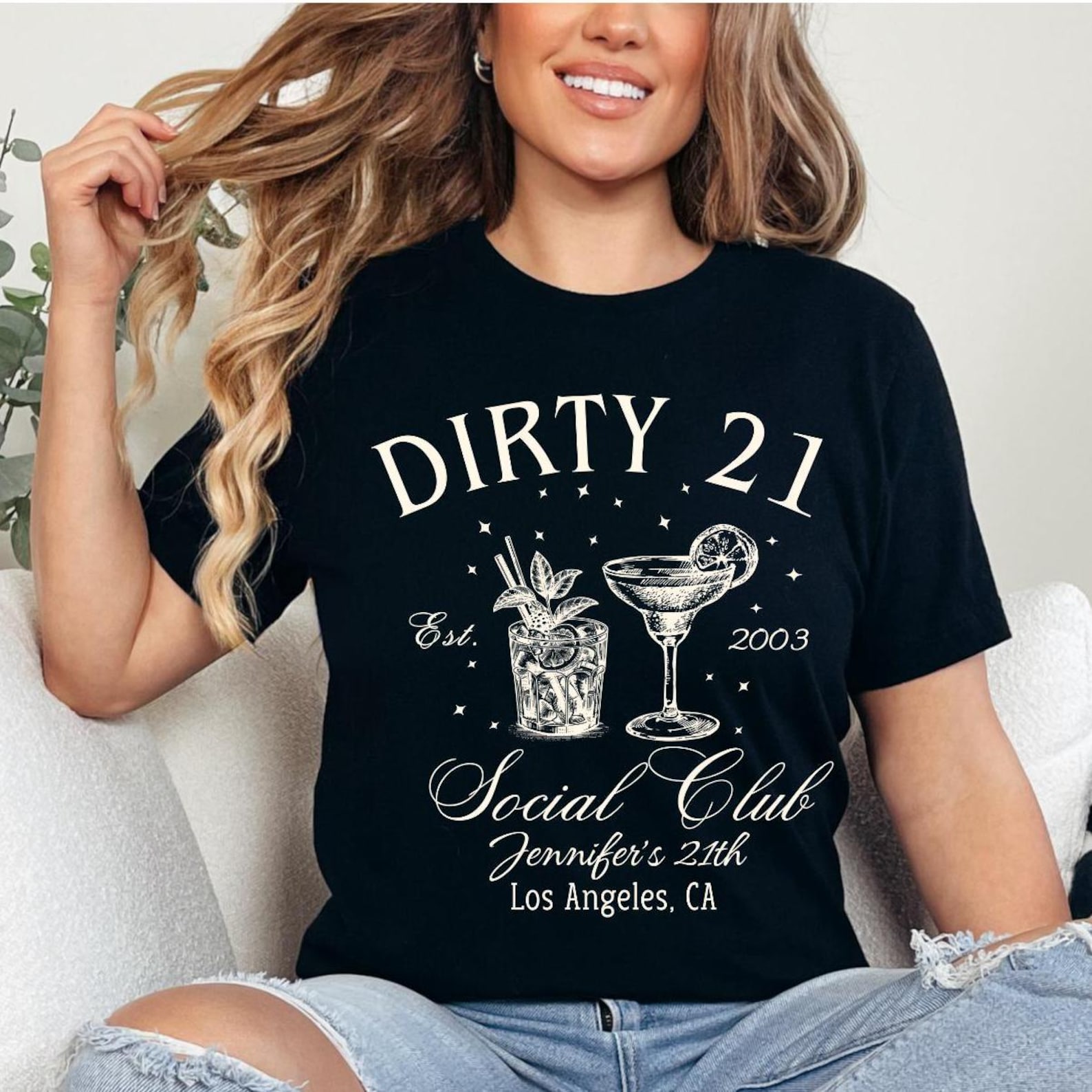 Custom Funny 21st Birthday T-shirts for Her, 21st Birthday Gift for Her ...