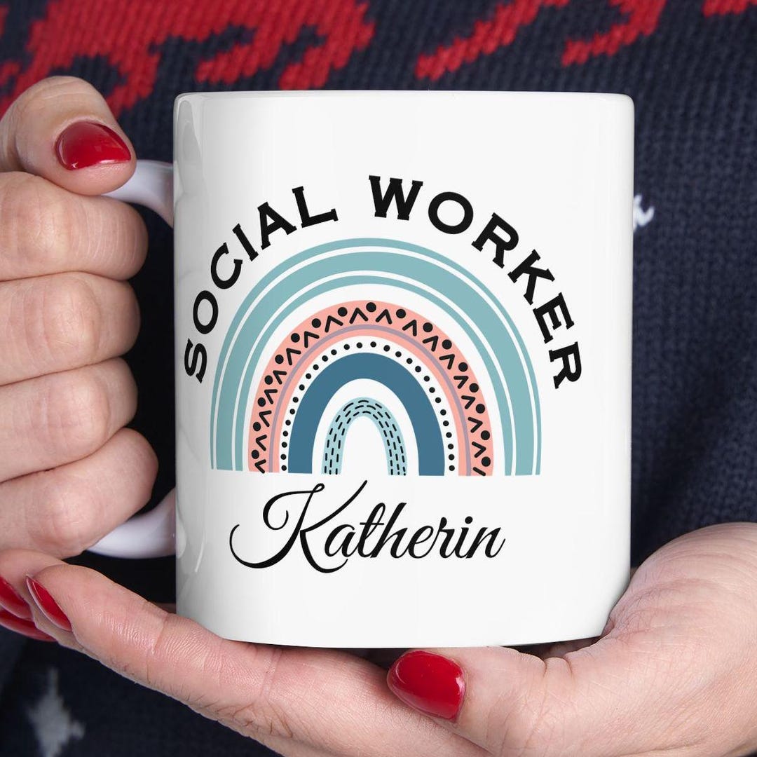 Personalized Social Worker Mug, Custom Coffee Mug for Social Worker ...