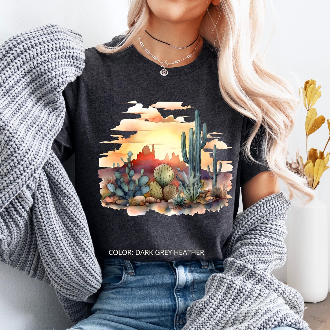 Desert Shirt, Cactus Shirt, Western Shirt, Arizona Shirt Texas Shirt ...