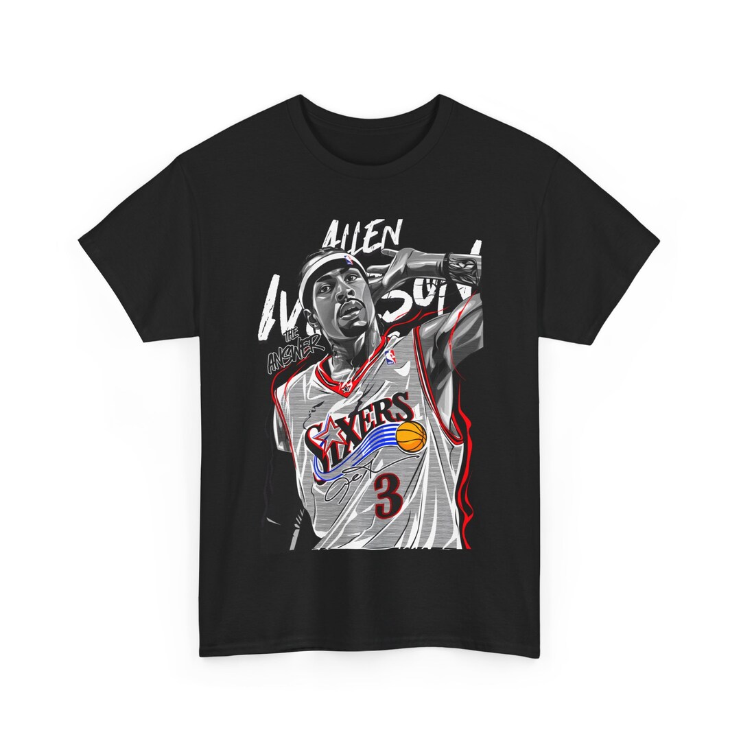 Allen "the Answer" Iverson Philadelphia 76ers | Unisex Graphic Tee ...