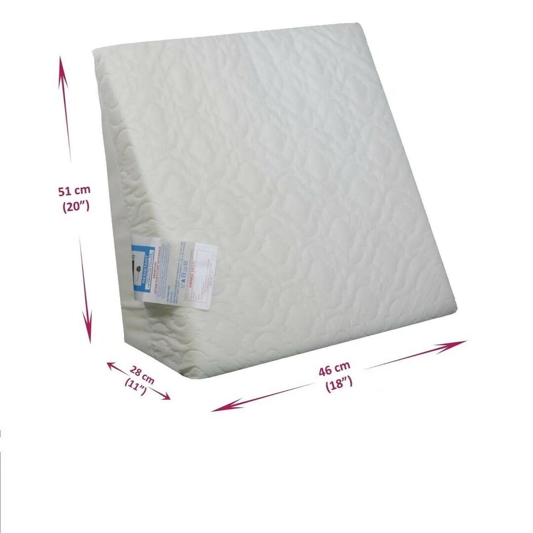 Pain Relief Orthopedic Large Triangle Wedge Pillow Back Support ...