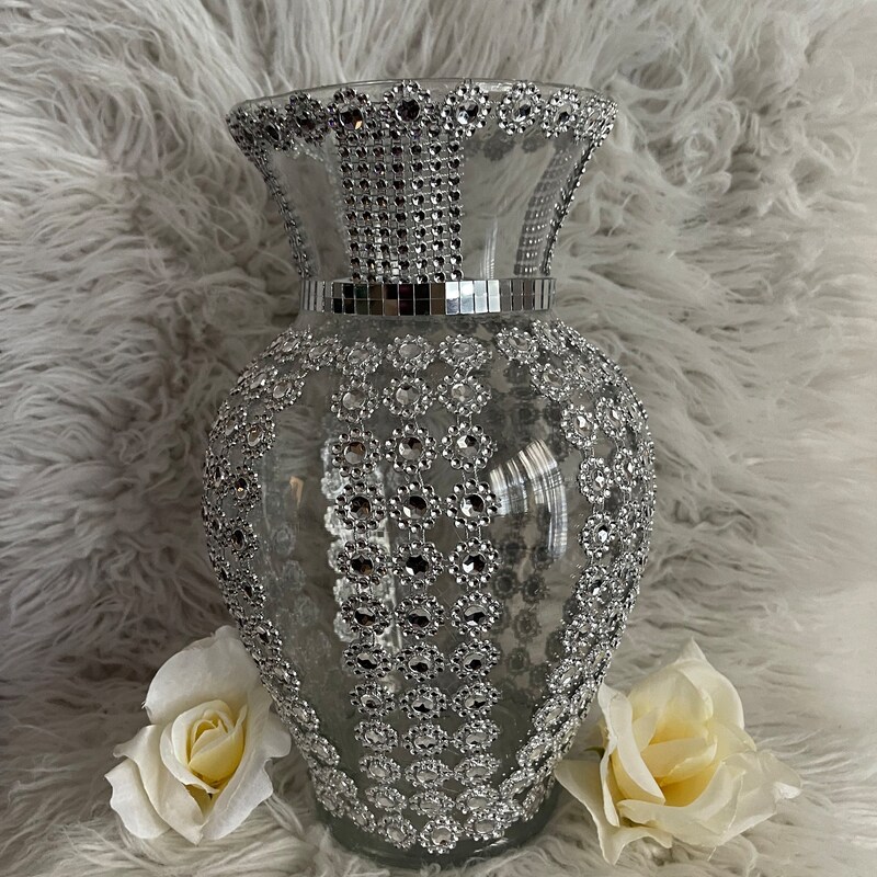 Rhinestone Vases - Etsy