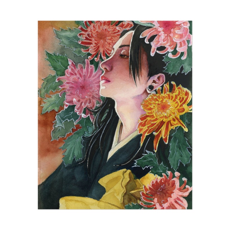 Suguru Geto Art Print / Jujutsu Kaisen Fanart Cartel / Crisantemos - Etsy