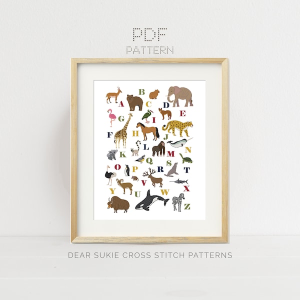 Animal Alphabet - Etsy