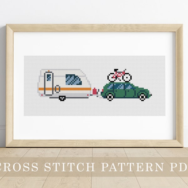 Camper Cross Stitch Pattern - Etsy
