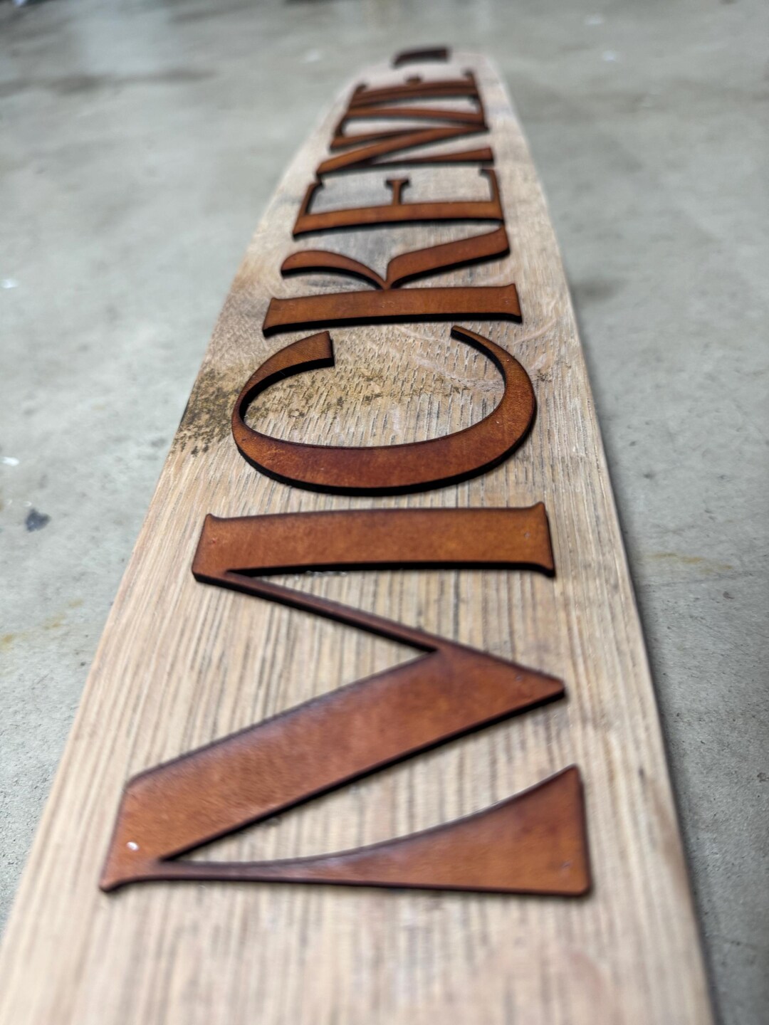 Personalized Bourbon Barrel Stave Sign Custom Last Name Sign With ...