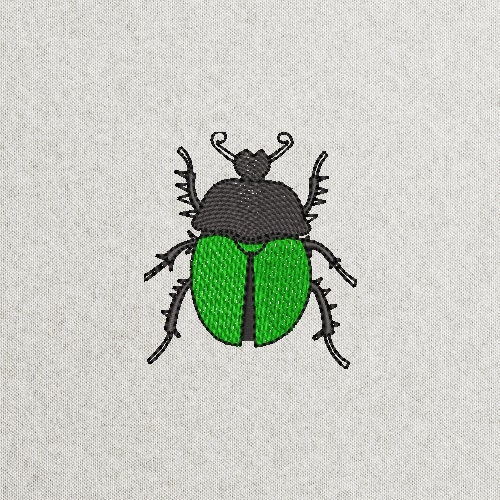 Beetle Machine Embroidery Design - Etsy
