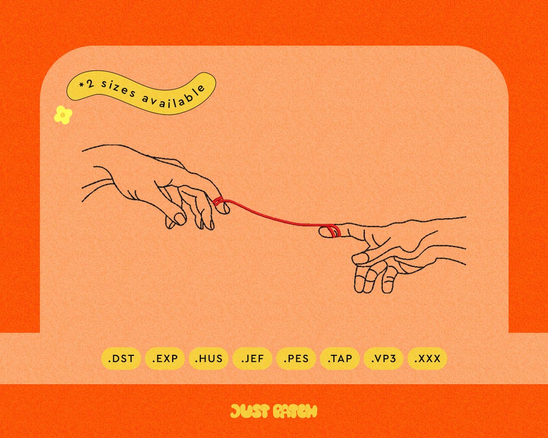 The Creation of Adam Machine Embroidery Design - Etsy