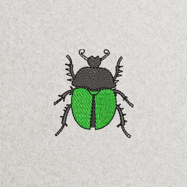 Beetle Machine Embroidery Design - Etsy