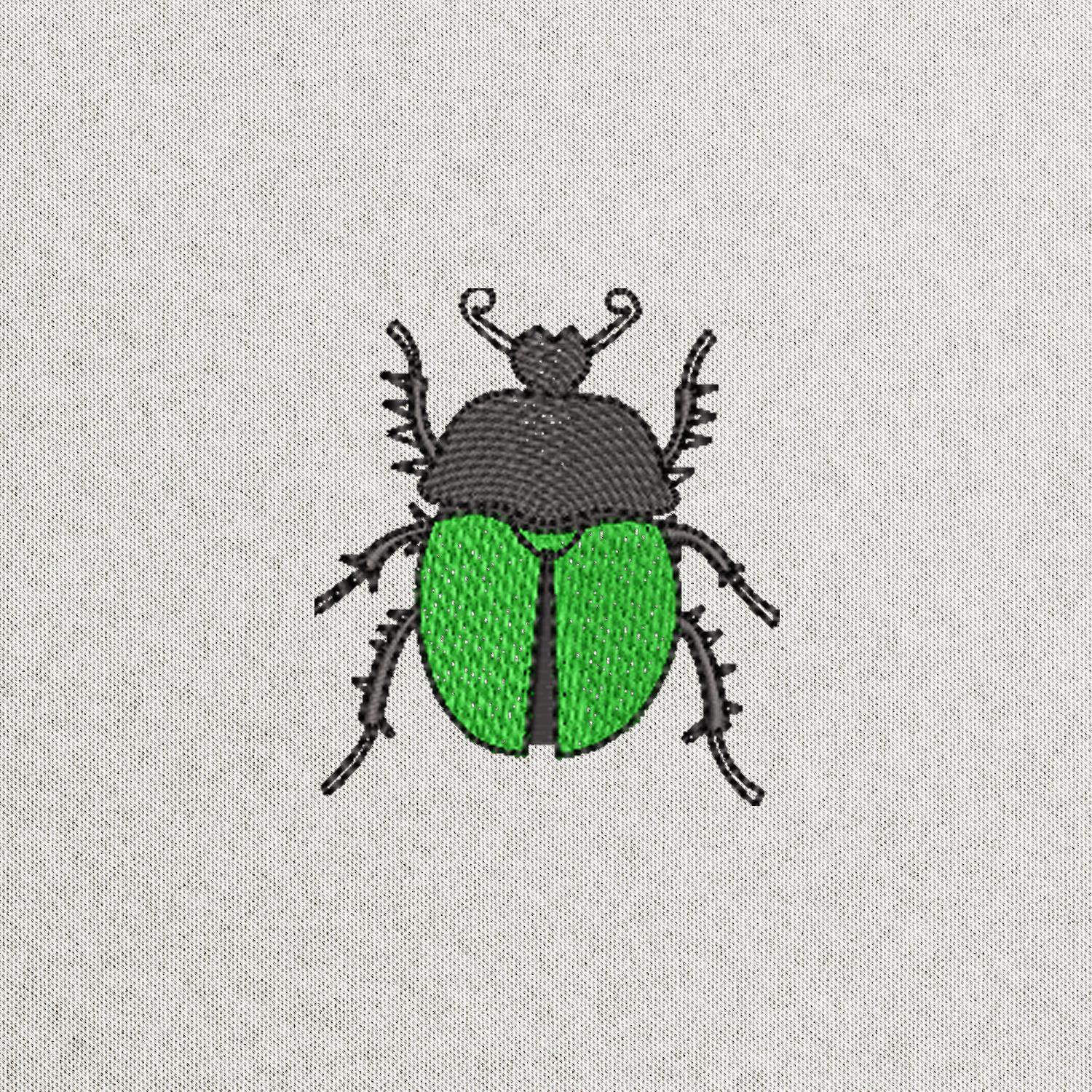 Beetle Machine Embroidery Design - Etsy
