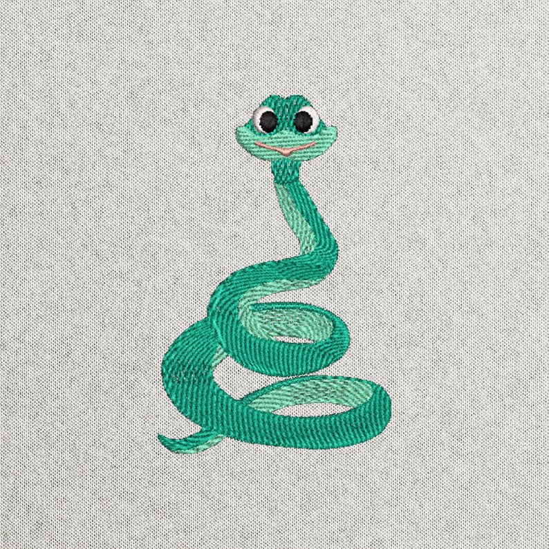 Snake Machine Embroidery Design - Etsy