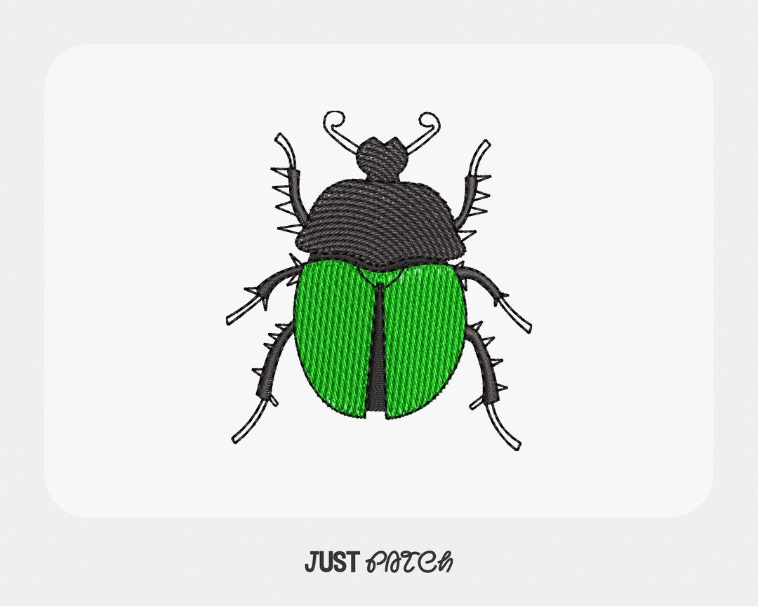 Beetle Machine Embroidery Design - Etsy