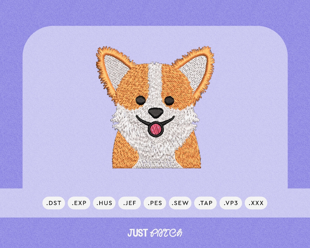 Corgi Machine Embroidery Design - Etsy