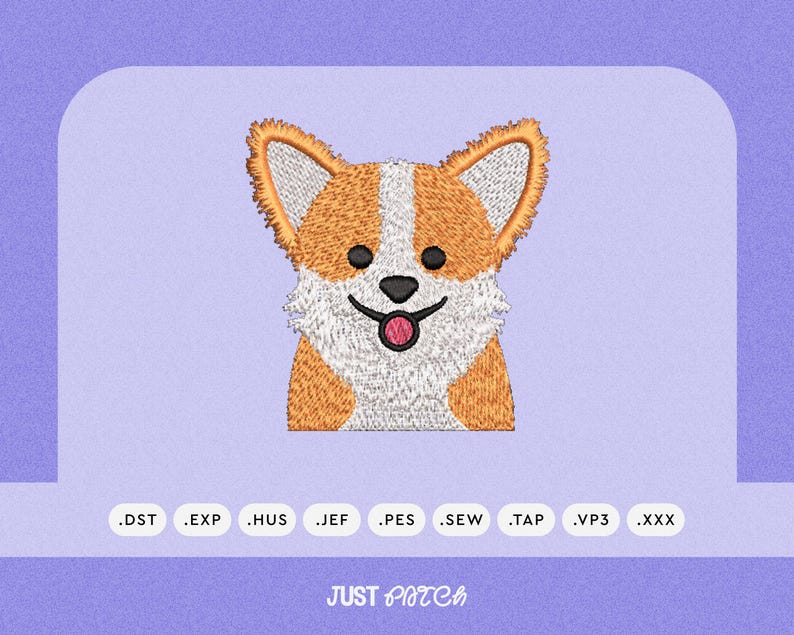Corgi Machine Embroidery Design - Etsy