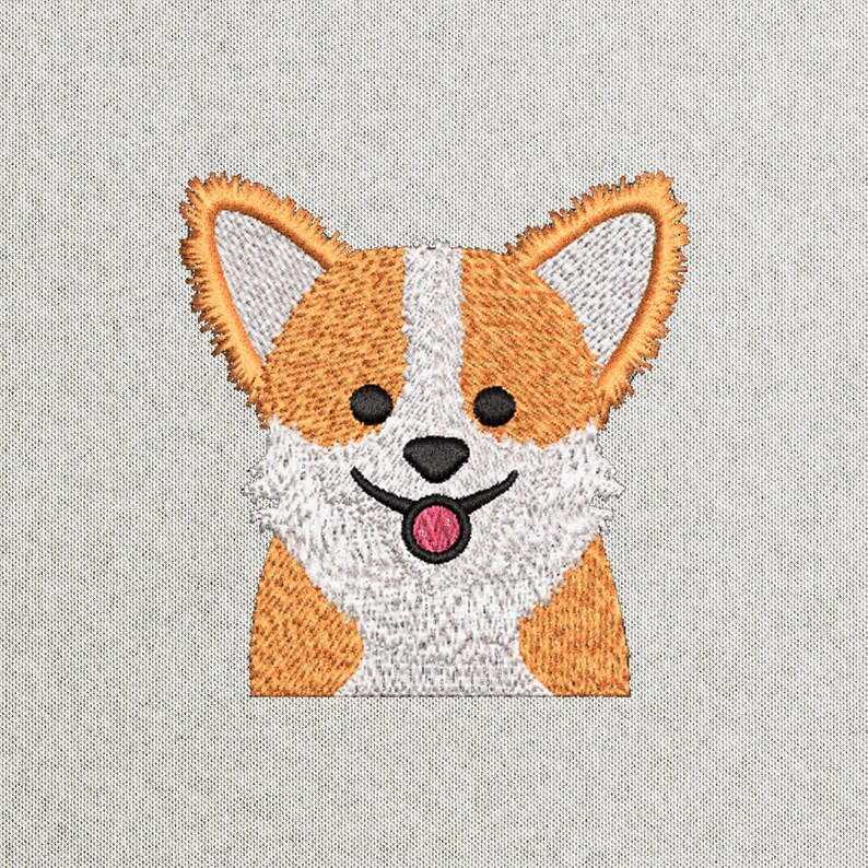 Corgi Machine Embroidery Design - Etsy