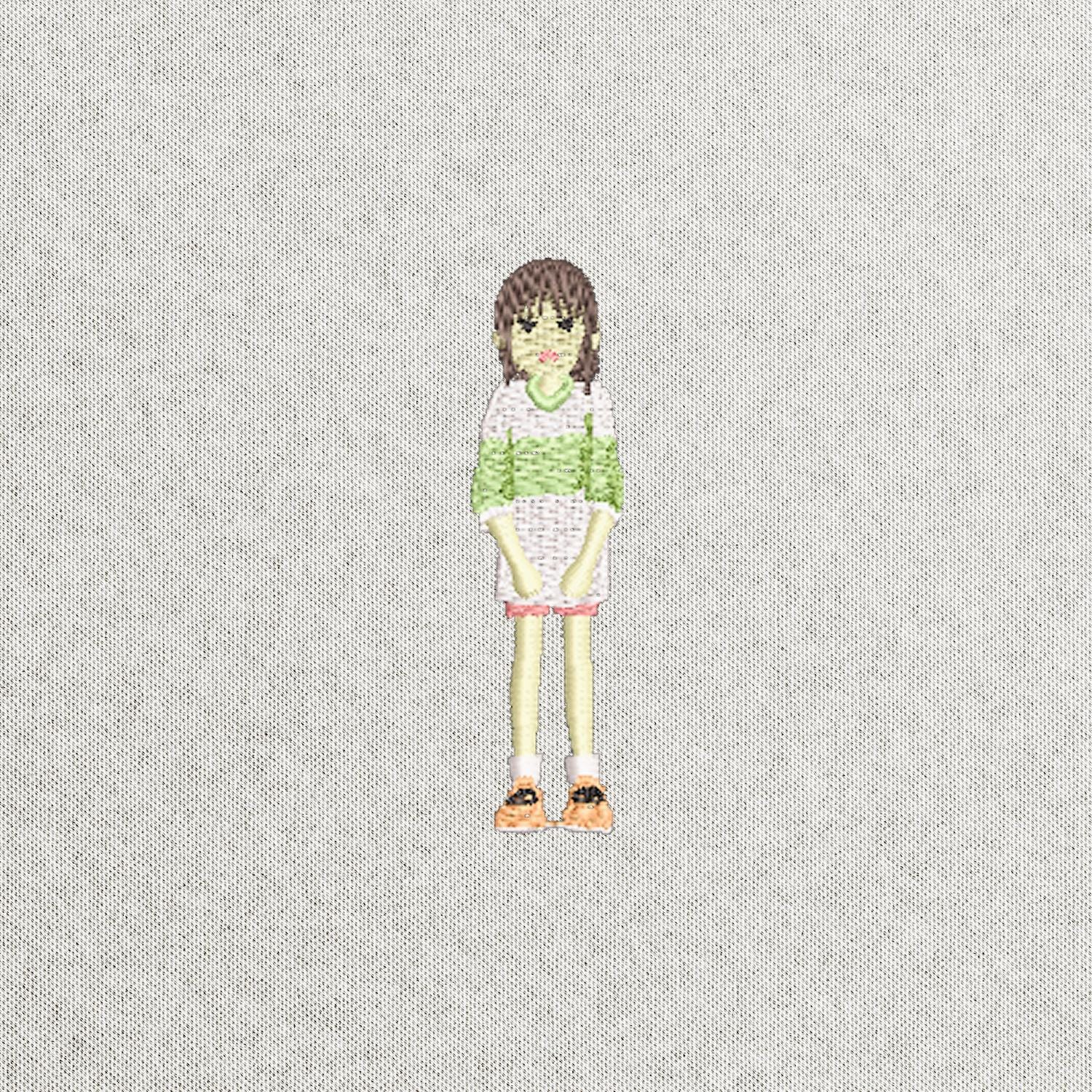 Chihiro Ogino (spirited Away) Machine Embroidery Design - Etsy