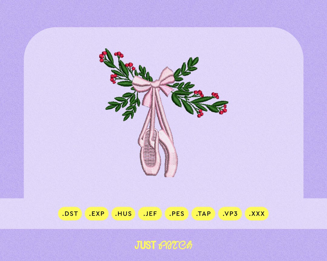 Pointe Shoes Machine Embroidery Design - Etsy