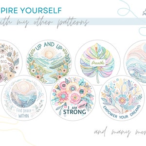 Mindful Embroidery PDF Pattern - Peaceful Landscape Design - Find Peace ...