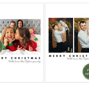JINGLE: Editable Minimalist Christmas Canva Template, 5x7 Christmas ...