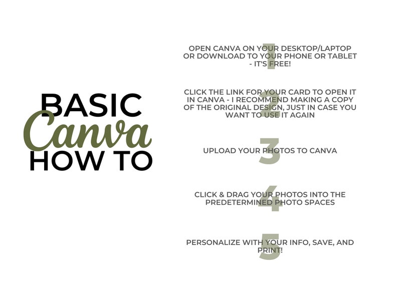 2023 Editable Happy New Year Canva Template, 5x7 Editable Card ...