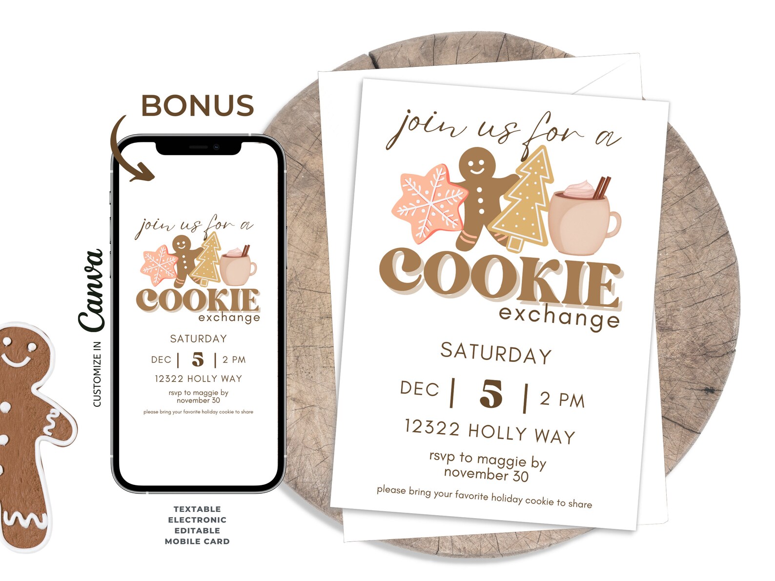 Christmas Cookie Exchange Invitation | Cookie Party Invitation ...