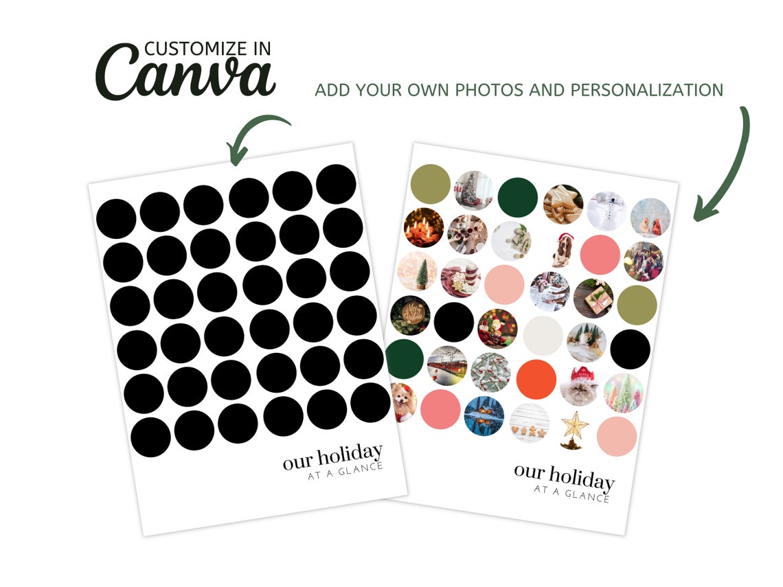 6x8 December Countdown Templates | Christmas Documenting Editable Canva ...
