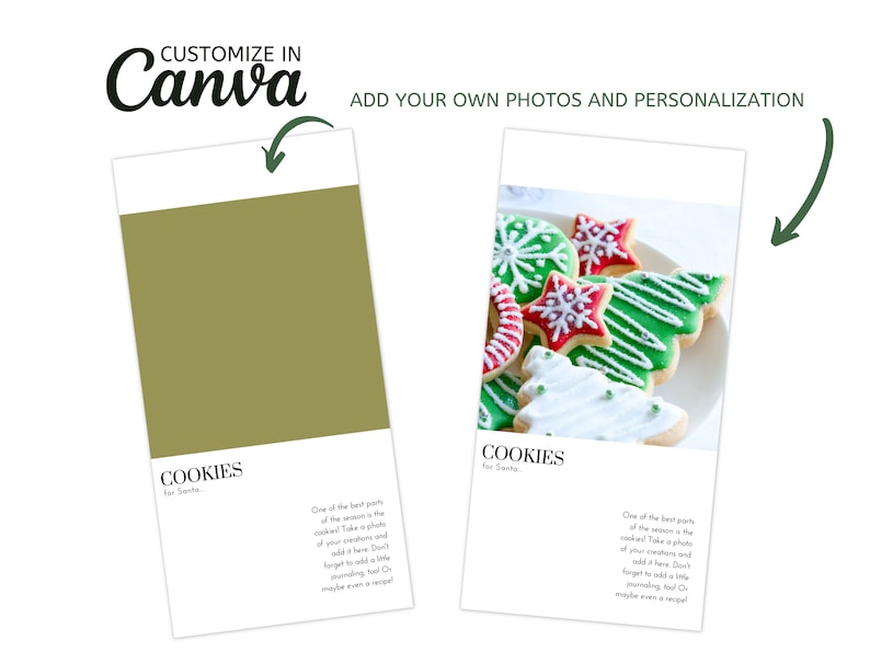 4x8 Travelers Notebook December Templates Christmas Documenting ...