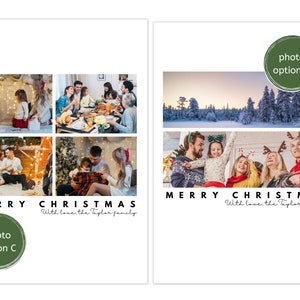 JINGLE: Editable Minimalist Christmas Canva Template, 5x7 Christmas ...