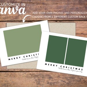 MERRY: Editable Christmas Canva Template, 5x7 Editable Christmas Card ...