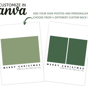 JINGLE: Editable Minimalist Christmas Canva Template, 5x7 Christmas ...