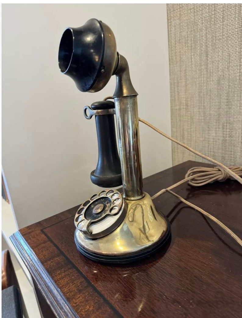 Antique 1920s candlestick Dial Telephone. Ready to Install and Fully ...