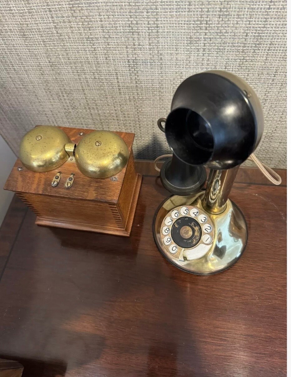 Antique 1920s candlestick Dial Telephone. Ready to Install and Fully ...
