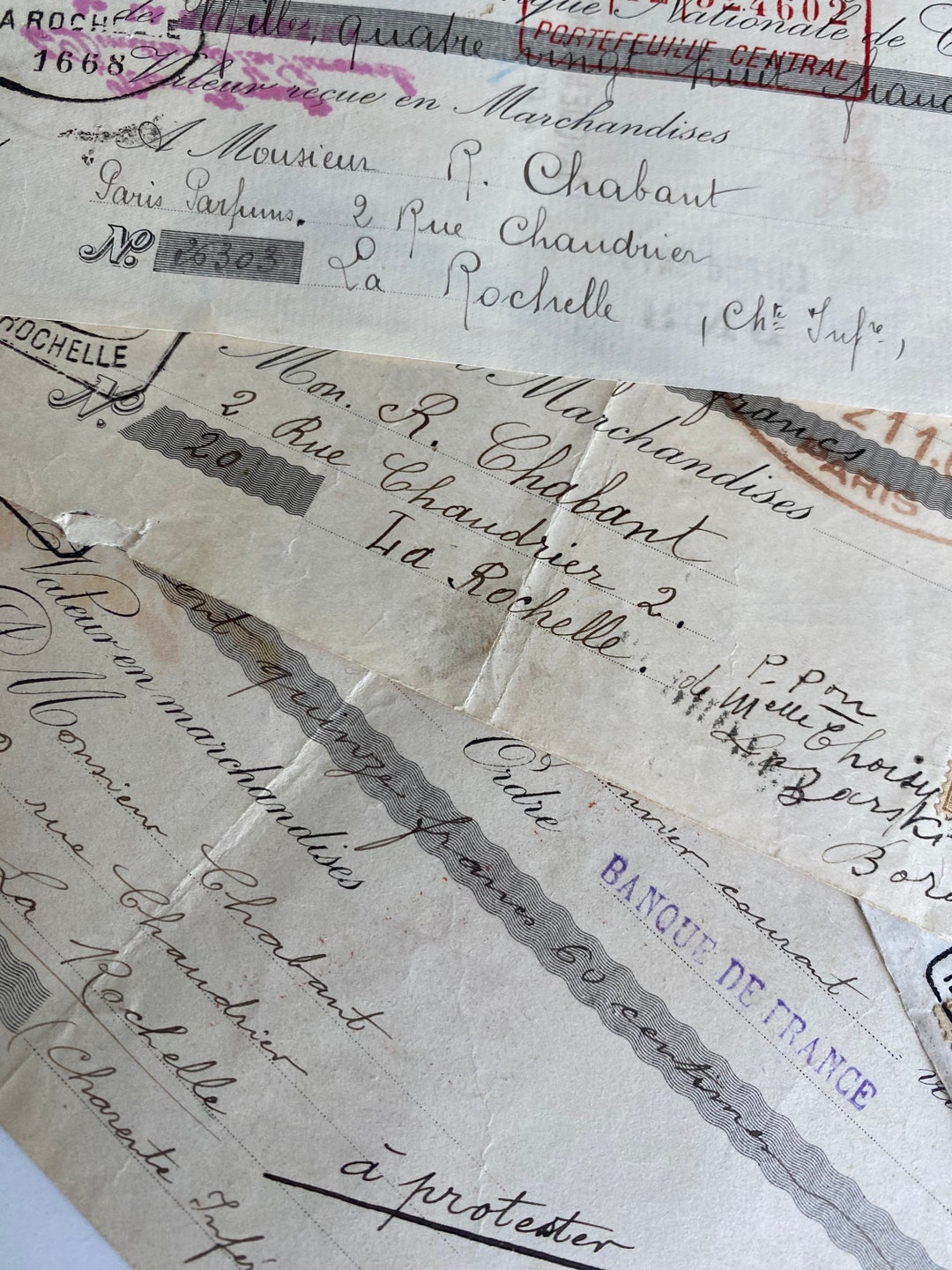 5 Antique Beauty & Perfume Receipts From Paris - Etsy