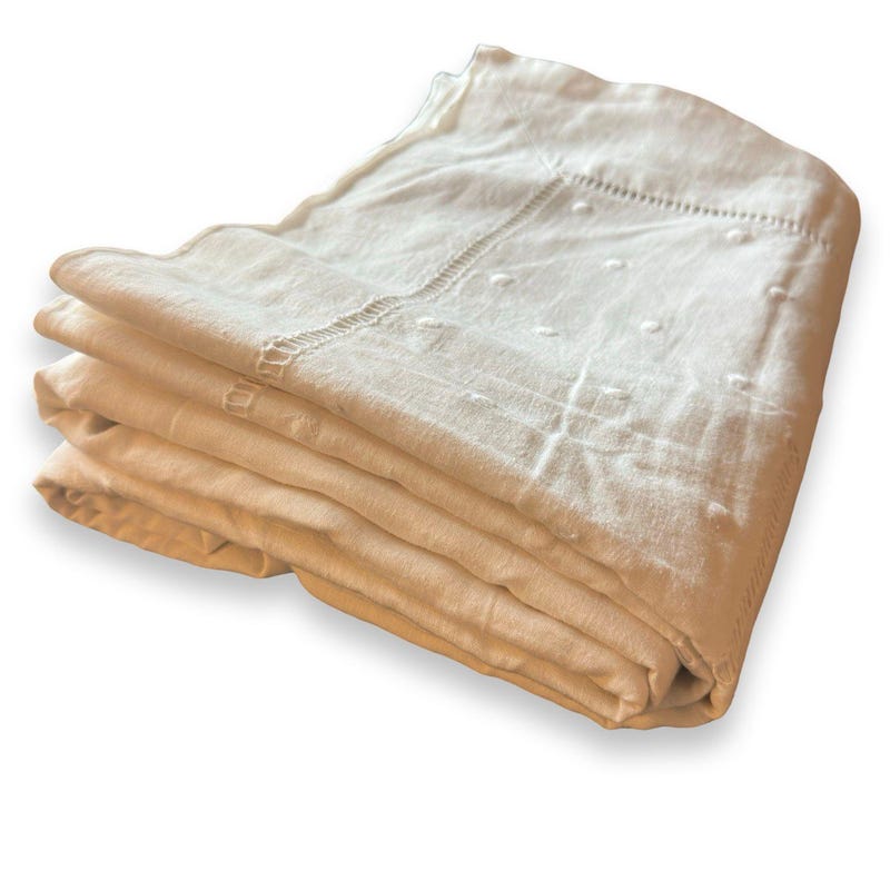 French Antique Bed Sheet - Etsy