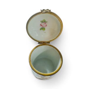 Tall Vintage Floral Limoges Ring Box, France Circa 1950 - Etsy