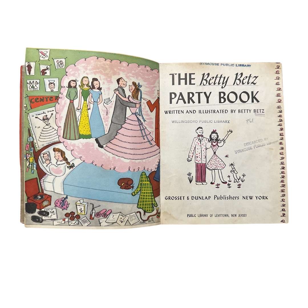 1940s Betty Betz Party Book – Vintage Teen Etiquette Guide - Etsy