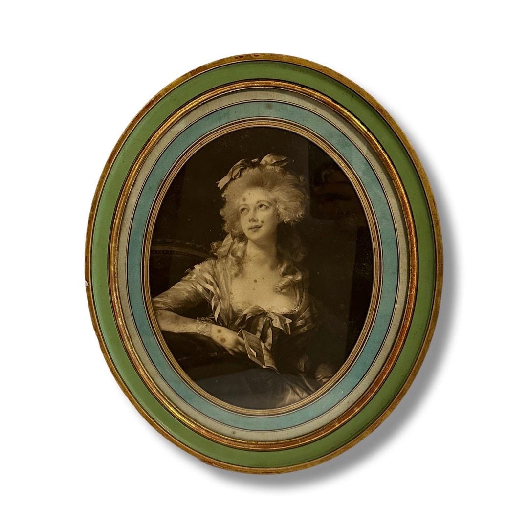 Framed French Femme Fatale With Love Letter, Circa 1920 - Etsy