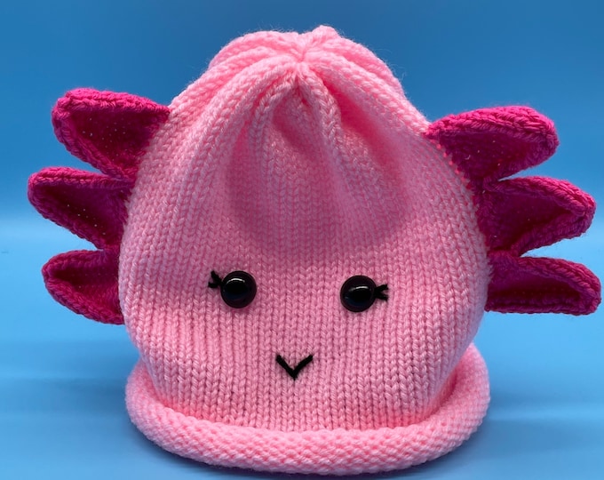 Axolotl Beanie Axolotl Hat Salamander Beanie - Etsy
