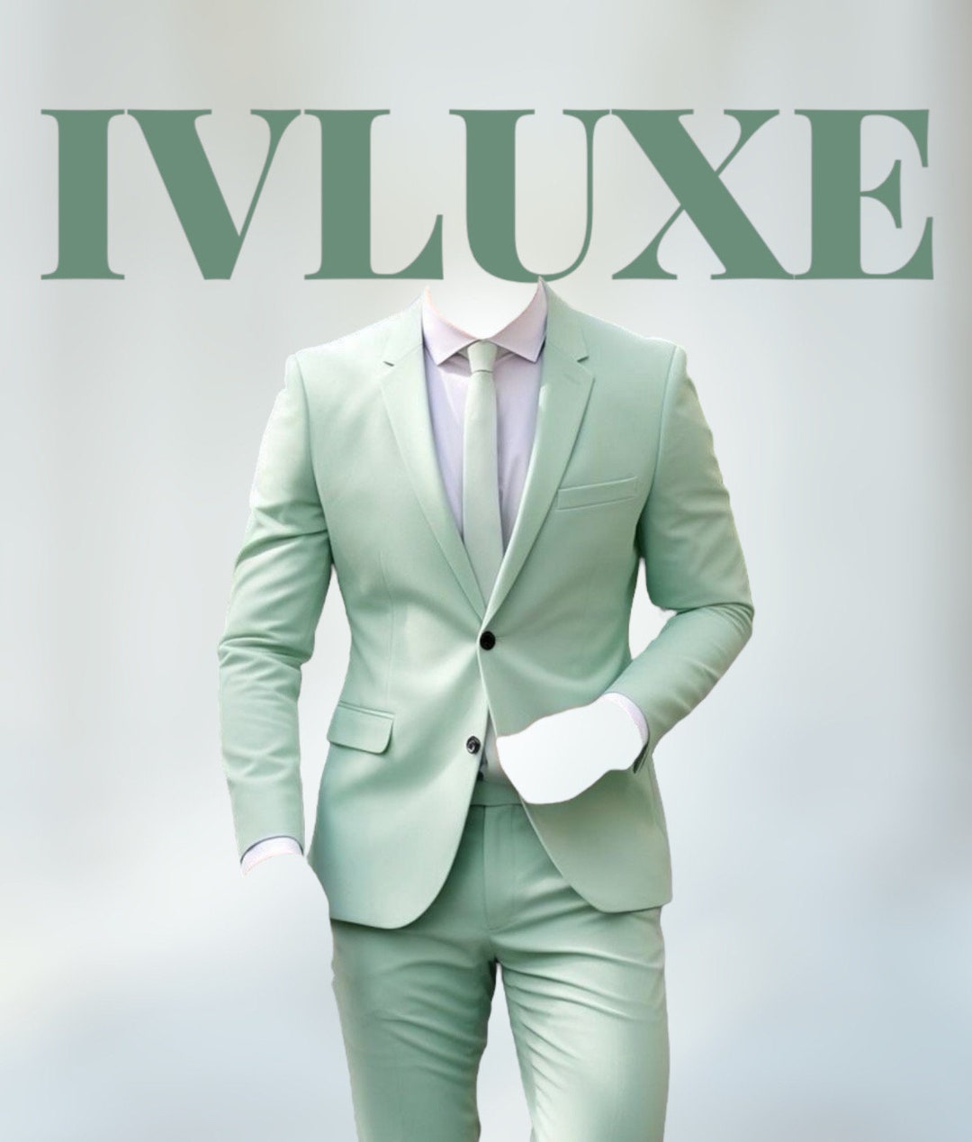 Green 2 Piece Suits, Men Green Wedding Suits, Slim Fit Suit, Groomsmen ...