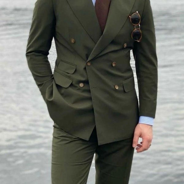 Rust Two Piece Suit, Women Formal Pantsuit, Women Red Wine Blazer, Prom ...