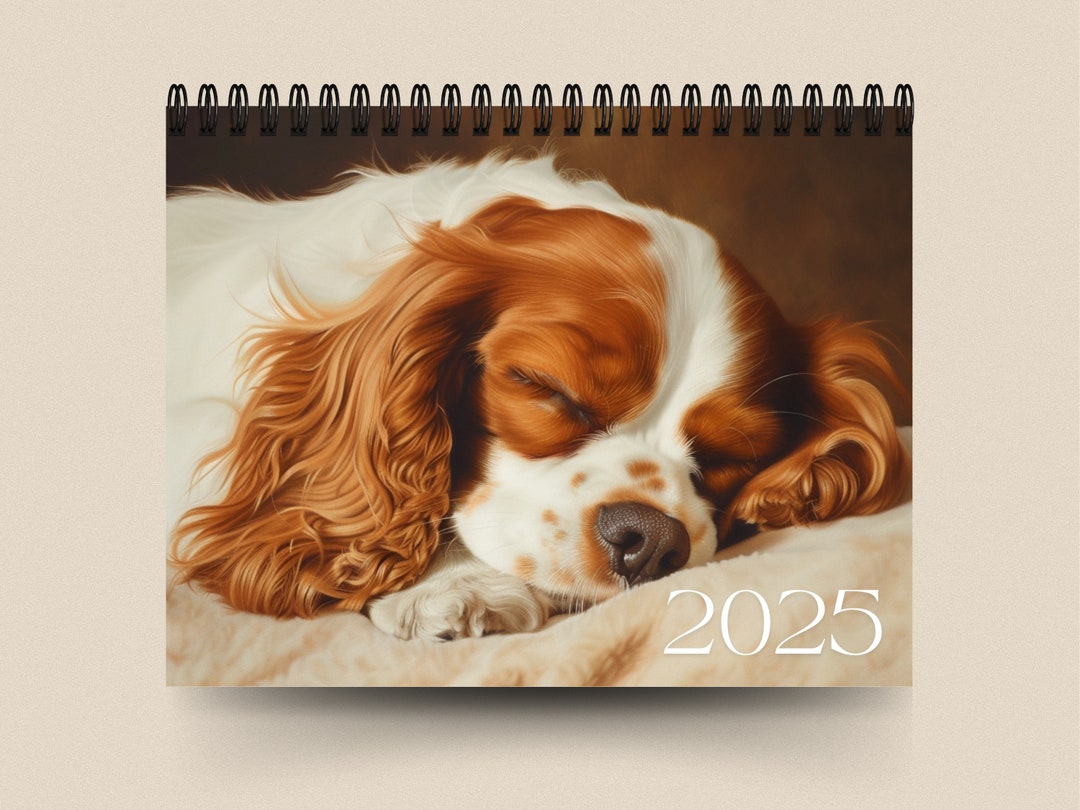 2025 Calendar Sleepy Dogs Calendar Monthly Planner - Etsy UK