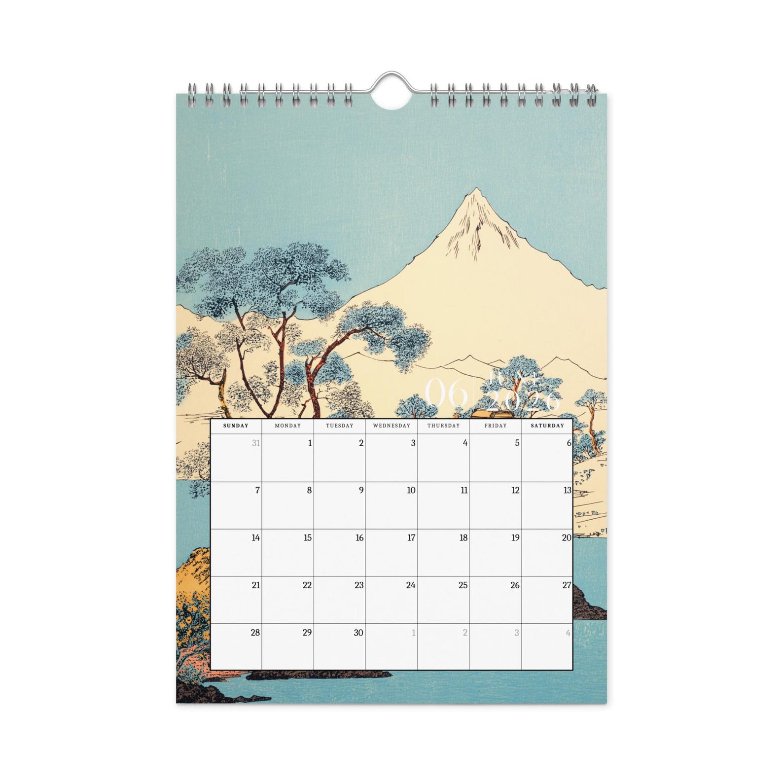 2026 Japanese Wall Calendar: Minimalist Monthly Planner - Etsy