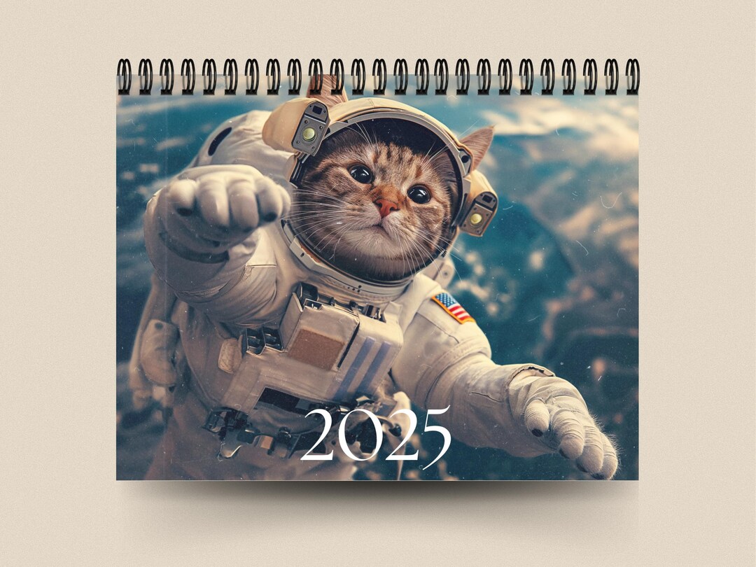 2025 Calendar Cute Cats Calendar Calendar Planner - Etsy