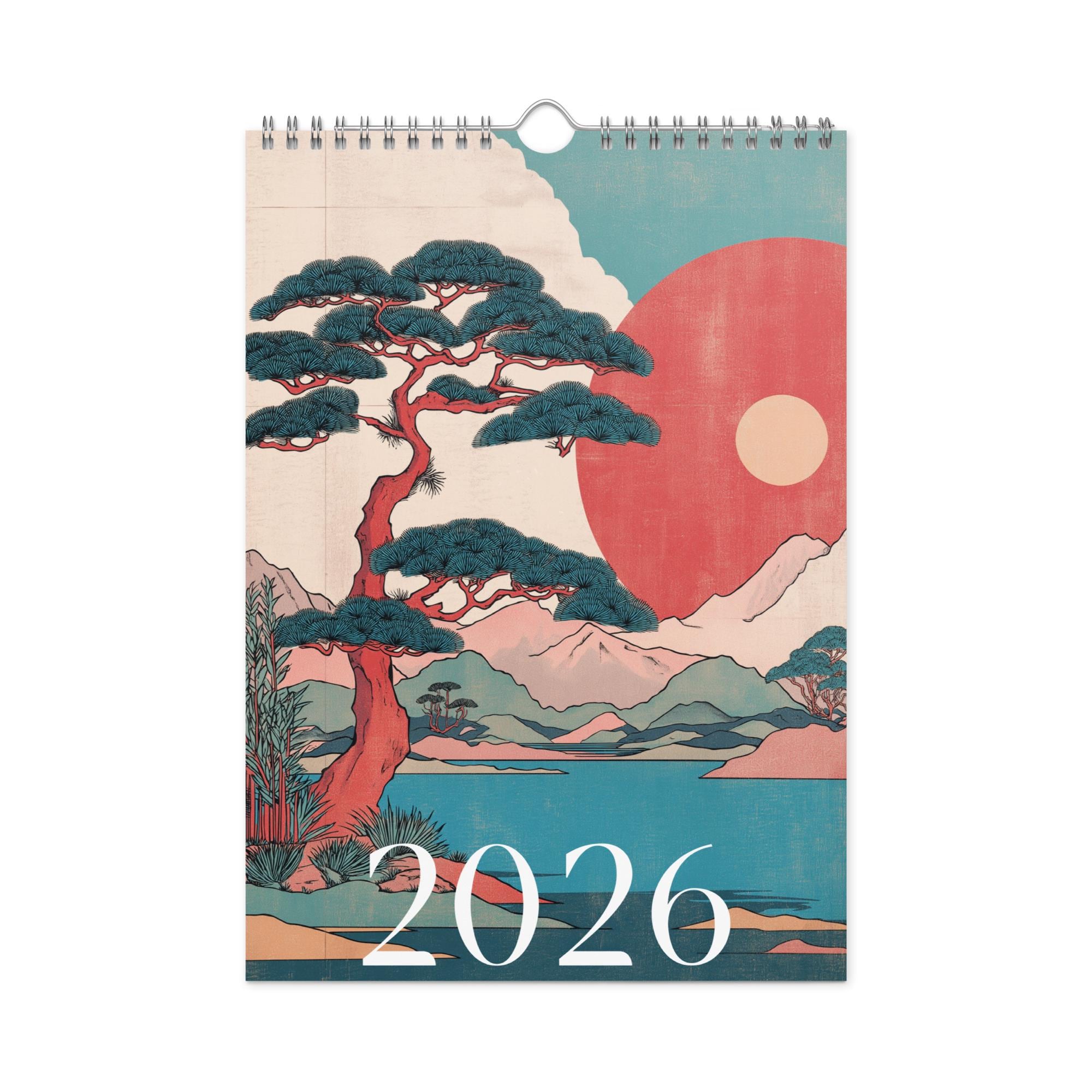 2026 Japanese Wall Calendar: Minimalist Monthly Planner - Etsy