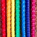 Rainbow Beeswax Birthday Candles, Set of Seven Rolled Beeswax Candles ...