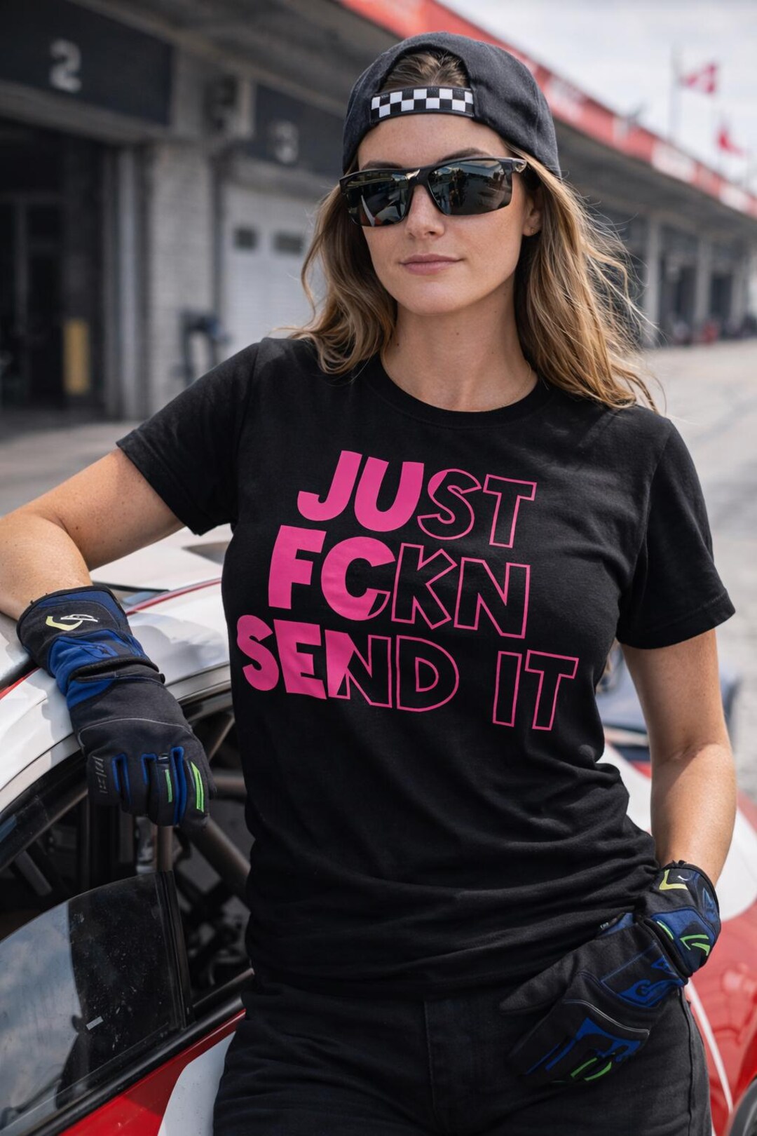 Just Fckn Send It Tee | Bold Racing Graphic Shirt - Etsy