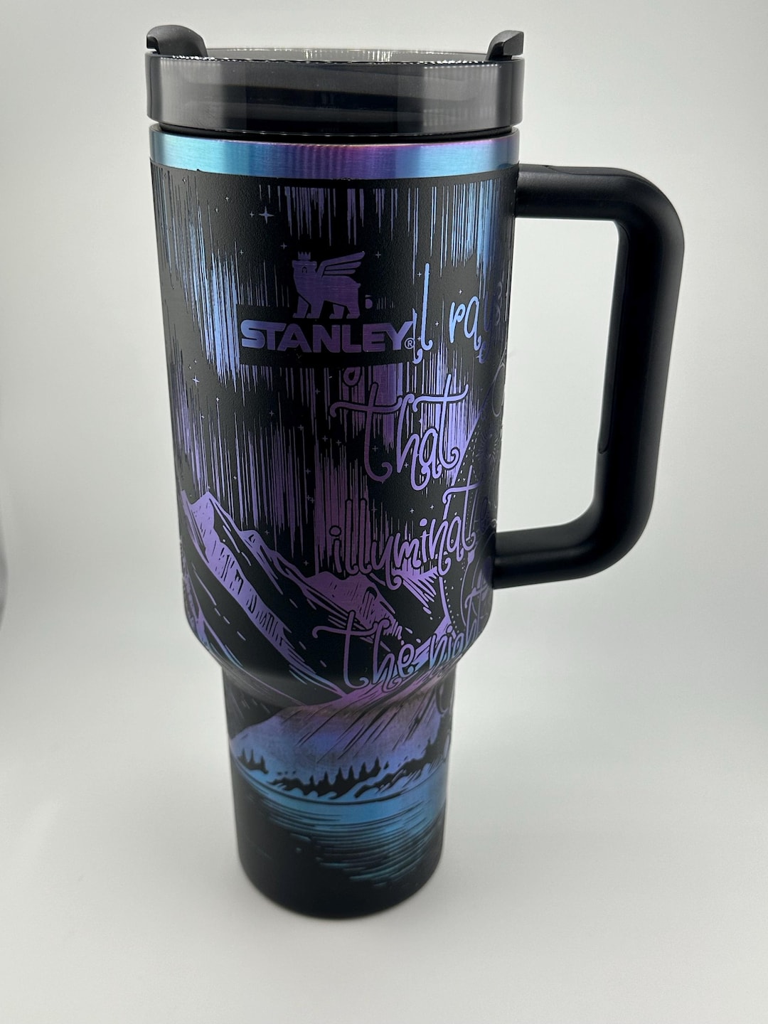 40 Oz Black Chroma Stanley Tumbler – Engraved With Northern Lights ...