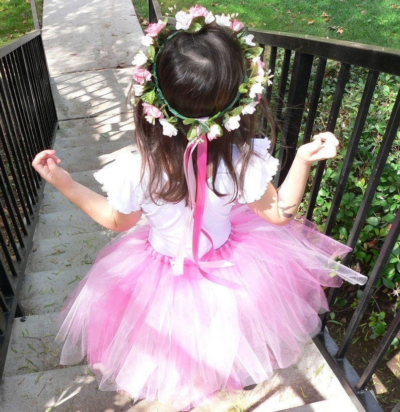 Flower Girl Tutu Skirt - Pink Tutu - Custom Sewn 13" Tutu - Ballerina ...