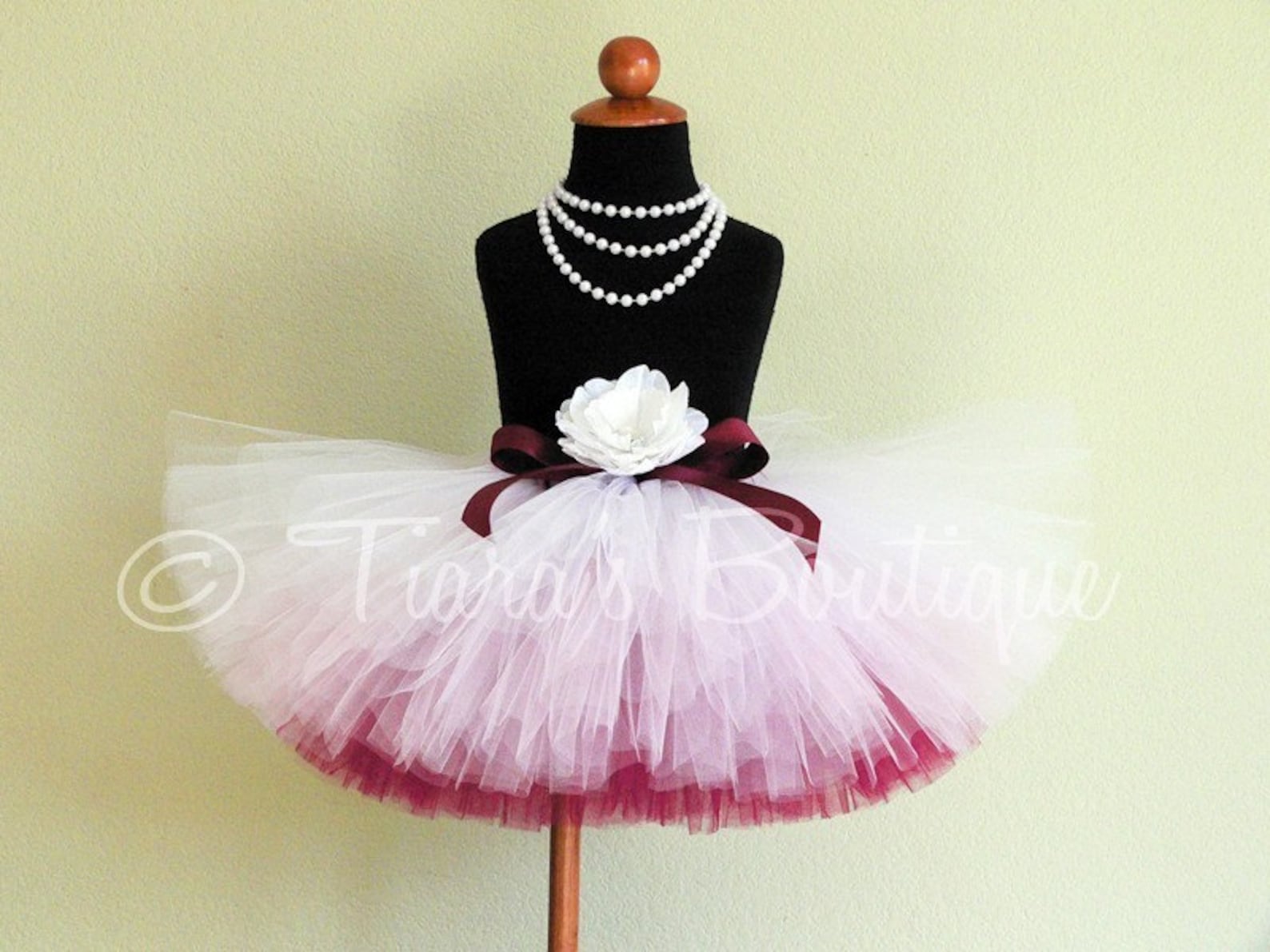 Frosted Rose Custom Sewn Tutu Up to 12'' long | Etsy