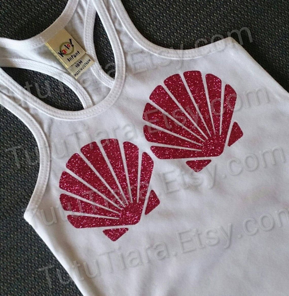 DIY Set of Seashell Bra Iron-on Applique in Vinyl | Etsy